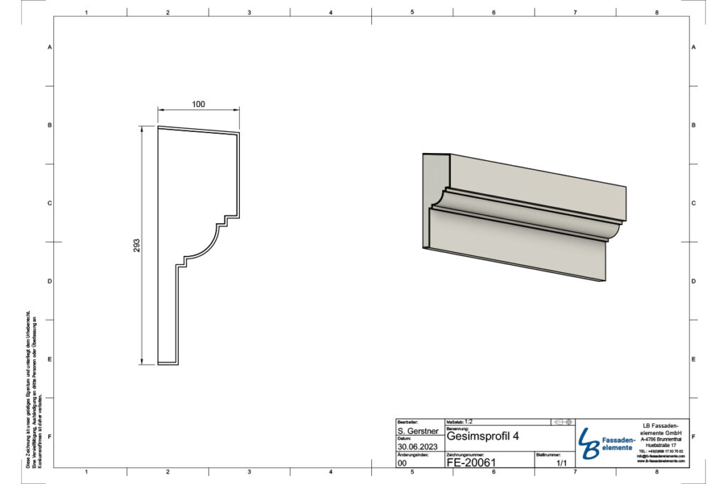 Gesims | Gesimse | Fassadengestaltung - LB Fassadenelemente GmbH